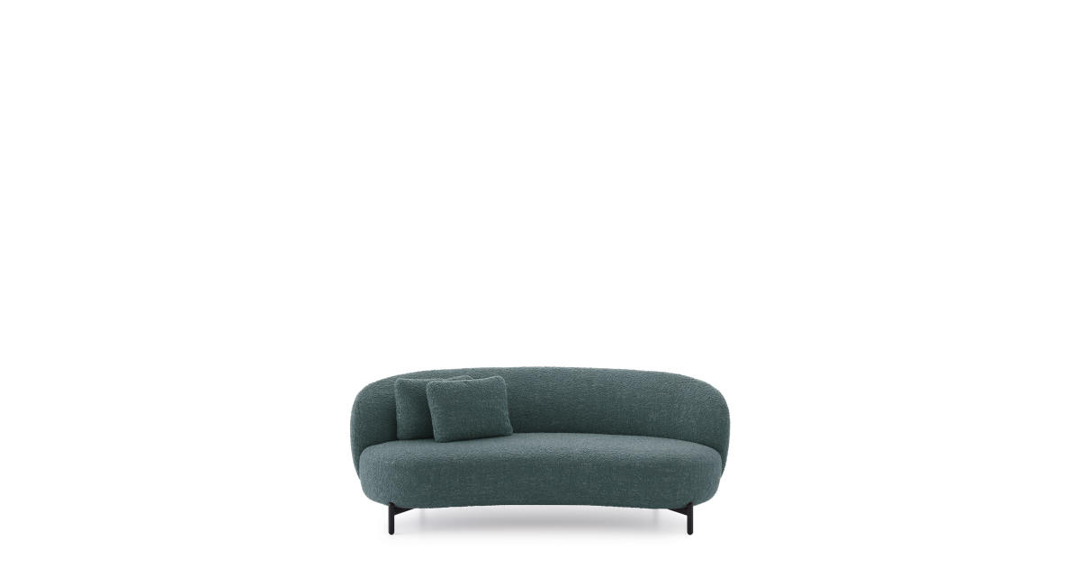 Lunam sofa Curly petrolejová | Kartell